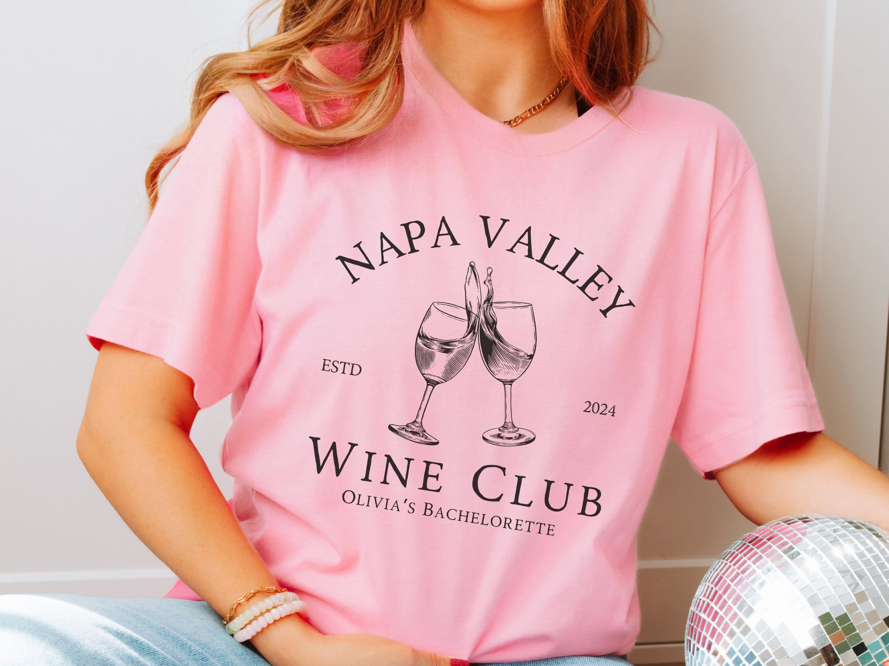 Custom Wine Bachelorette Shirts, Personalized Wine Themed Bachelorette ...