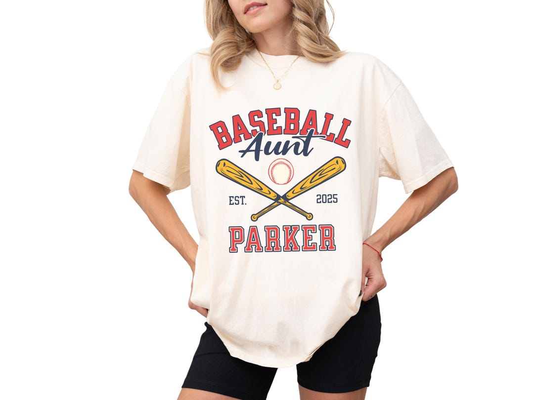 Baseball Aunt Shirt Custom Baseball Shirt Personalized Baseball Game ...