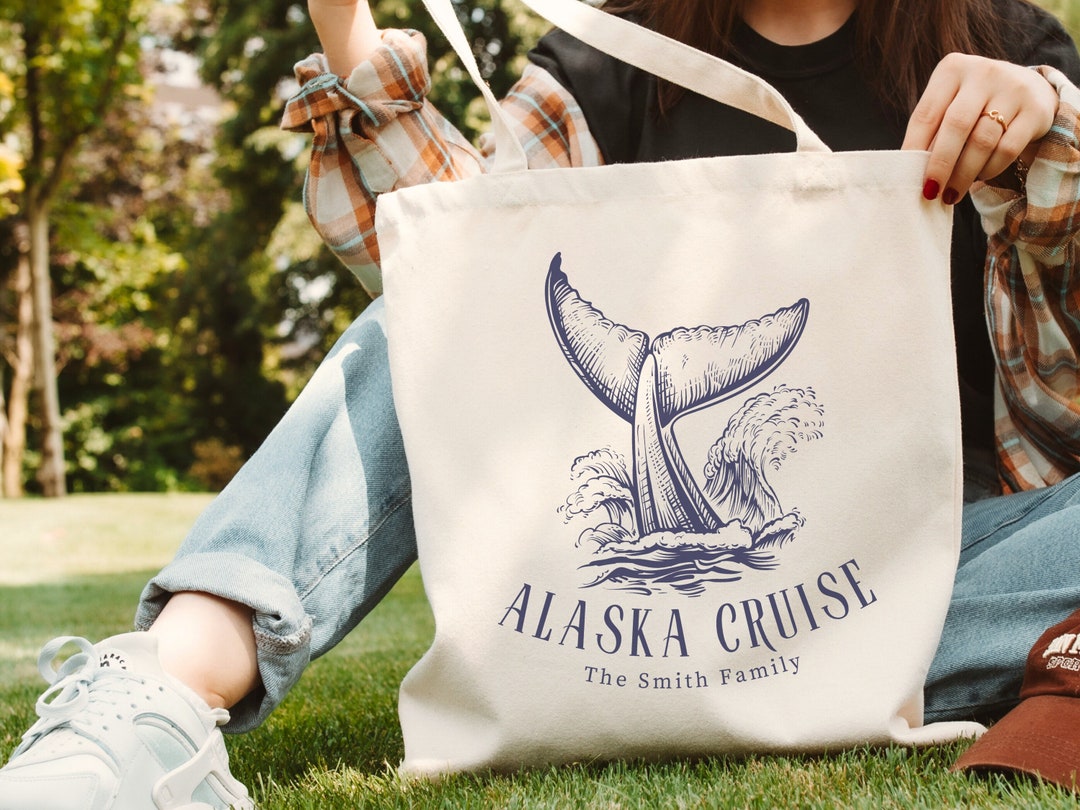 Personalized Alaska Cruise Tote Bag, Custom Alaska Cruise Bag, Family ...
