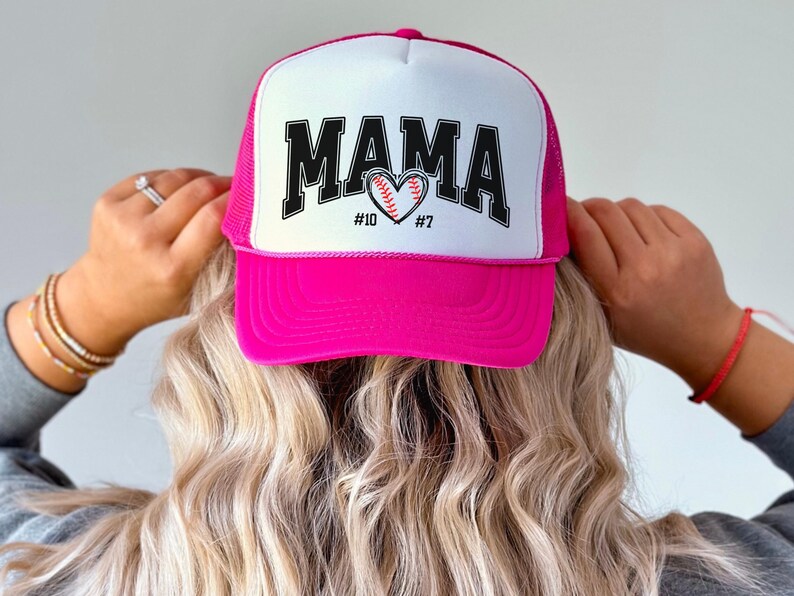 Baseball Mom Hat Baseball Mama Hat Custom Trucker Hat for Mom Baseball ...