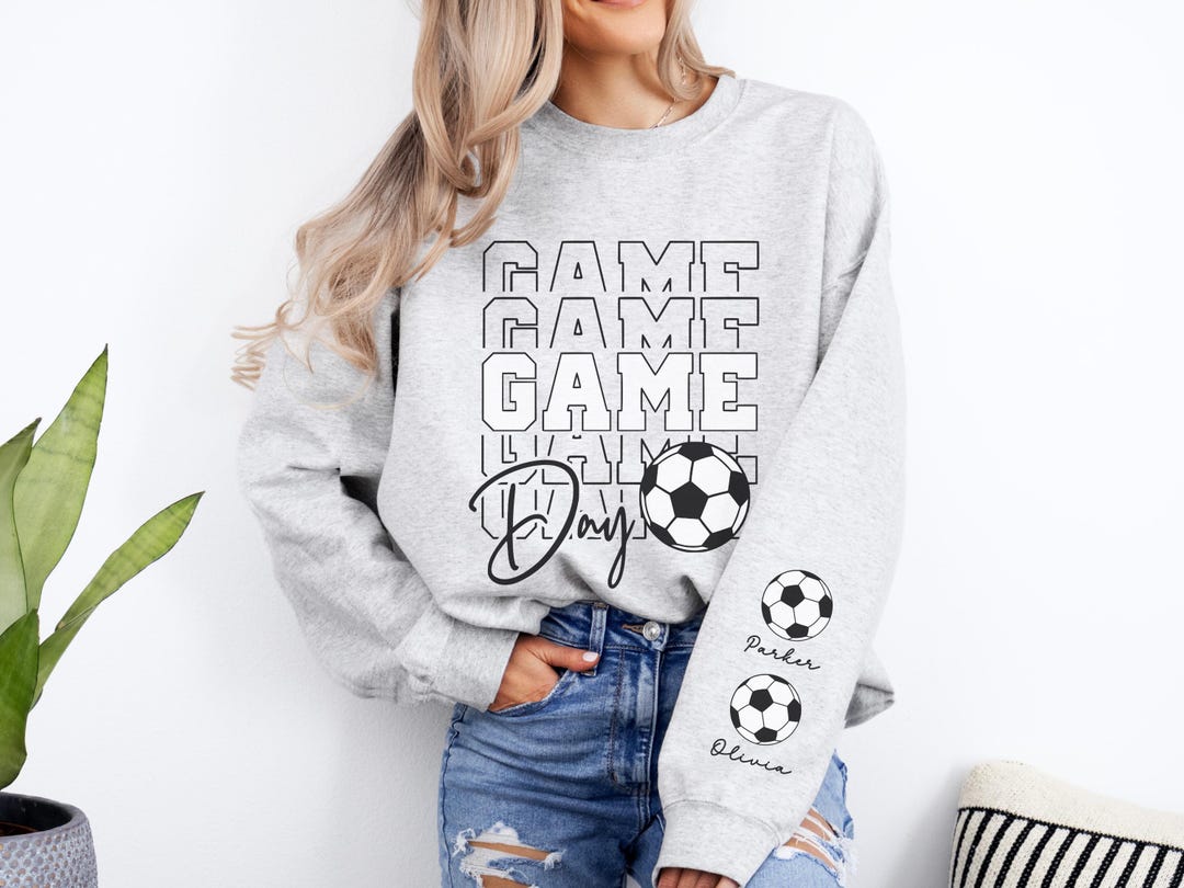 Soccer Game Day Sweatshirt Soccer Sweatshirt Custom Soccer Mom ...