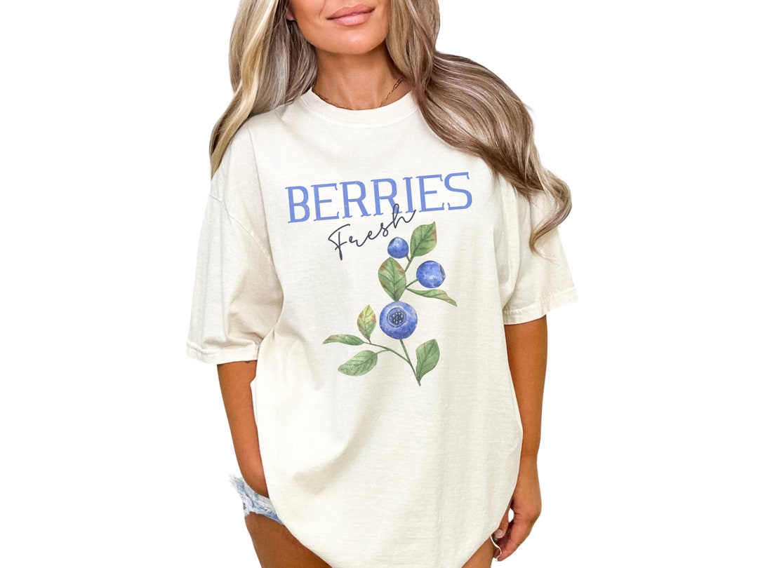 Vintage Blueberry Shirt, Summer Fruit T Shirt, Berry Farmer Shirt ...