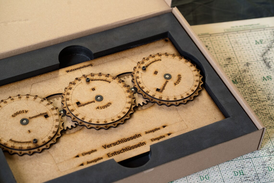 Enigma I Chiffriermaschine 5 Rotoren Enigma Cipher Machine 5 Rotors - Etsy