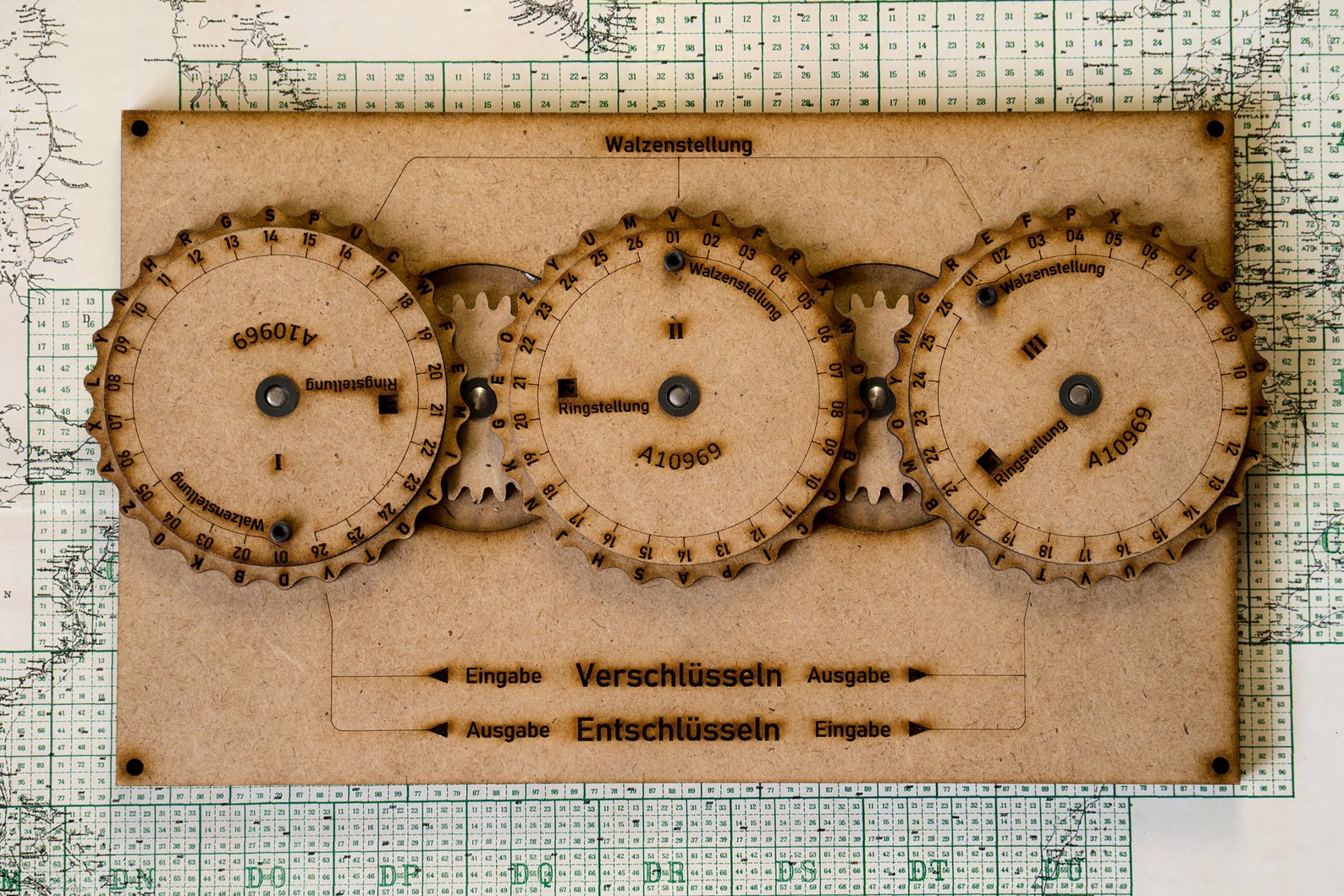 Enigma I Chiffriermaschine 5 Rotoren Enigma Cipher Machine 5 Rotors - Etsy