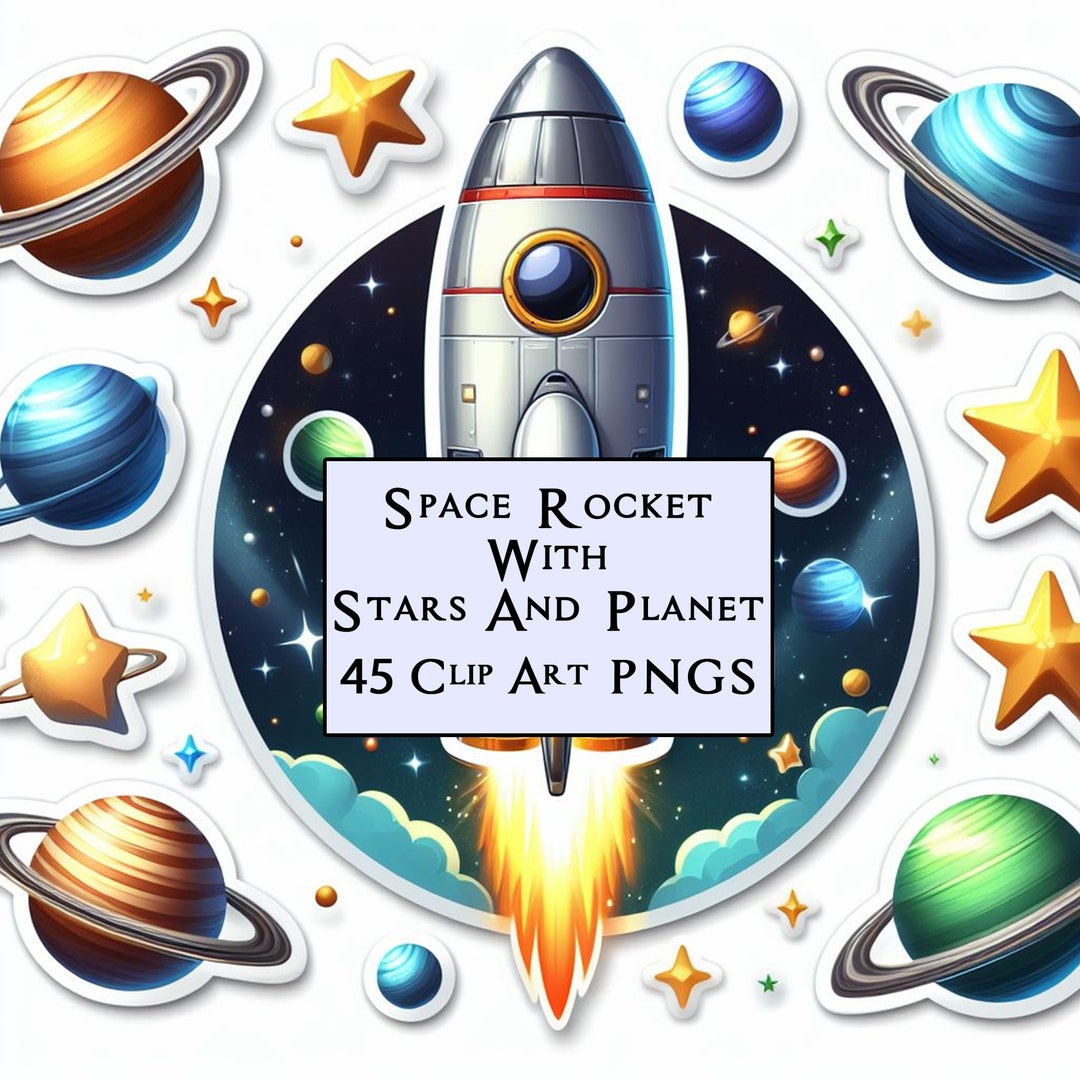 Cartoon Space SVG Space Theme Design Fun Space PNG Colorful Planet ...