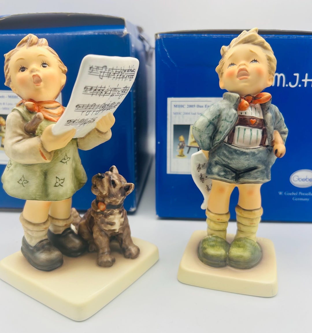Goebel Hummel Figurines: Harmony & Lyric, Sad Song - Hand-painted ...