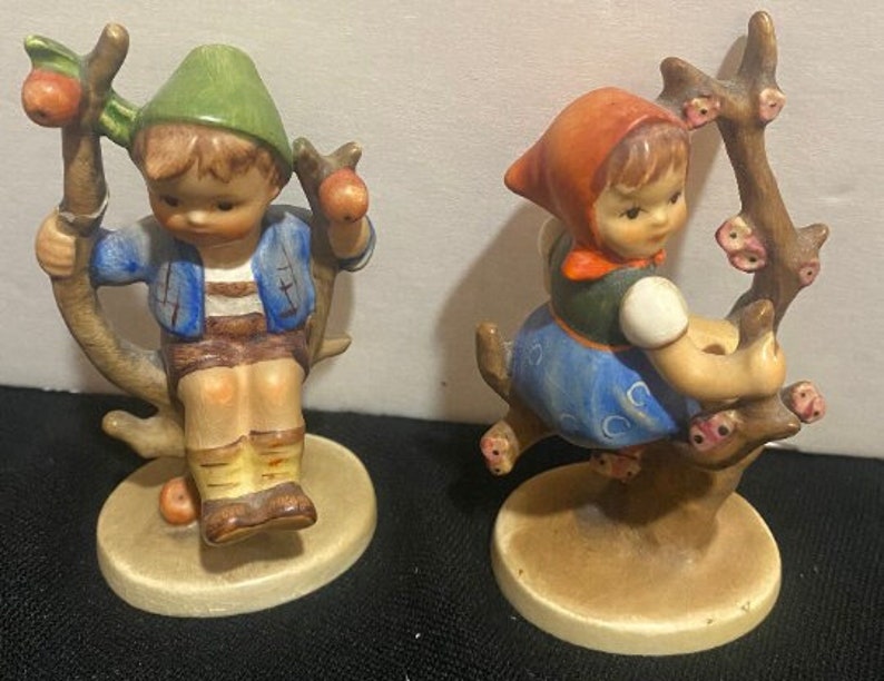 Hummel Apple Tree Girl & Boy Figurine: Large TMK7, 10.5" Tall - Etsy