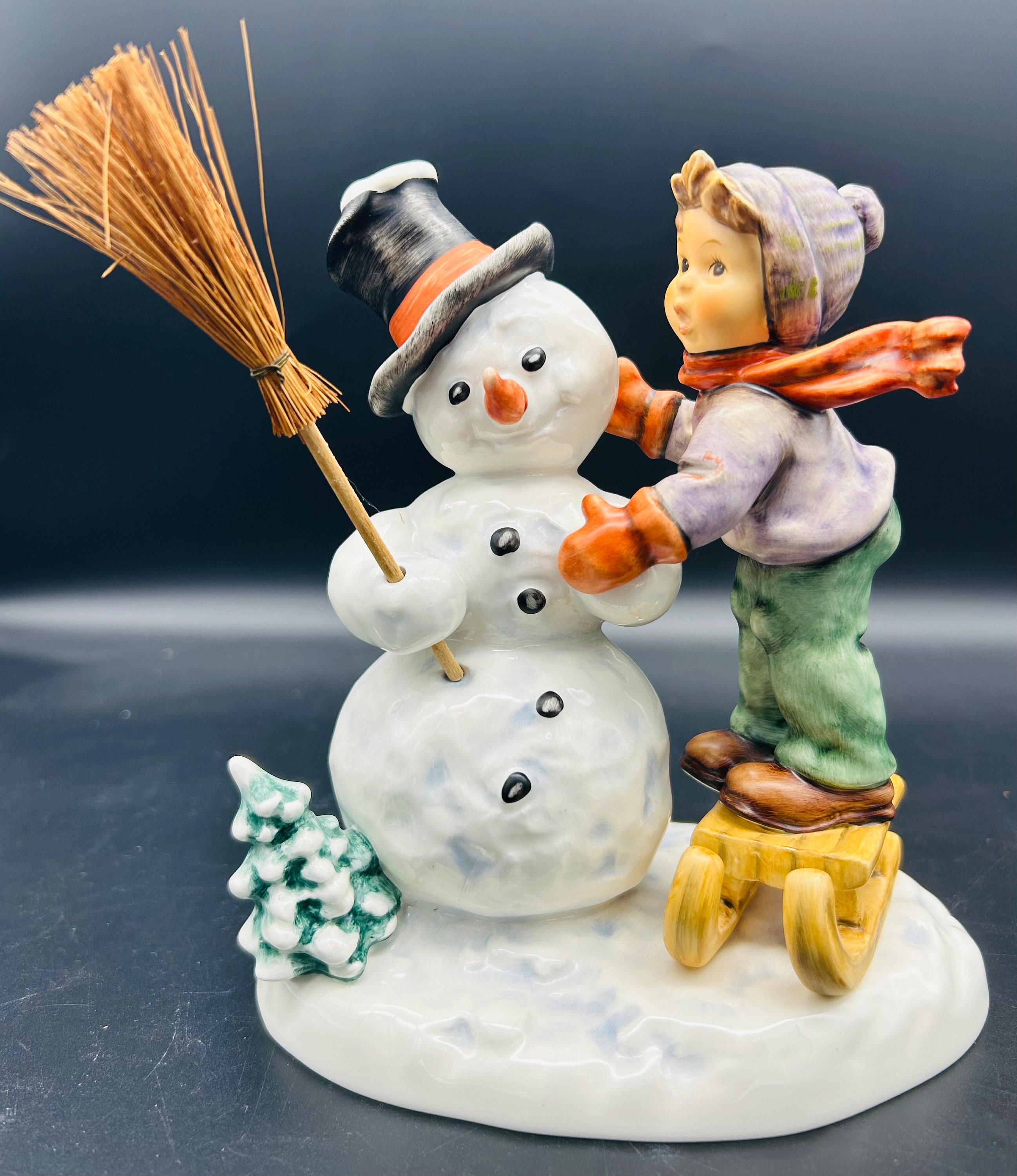 Goebel Hummel Large Rare 2002 MAKING NEW FRIENDS Snowman - Etsy