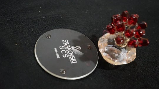 Swarovski Crystal Red Rose Bouquet Full Dozen Red Roses - Etsy