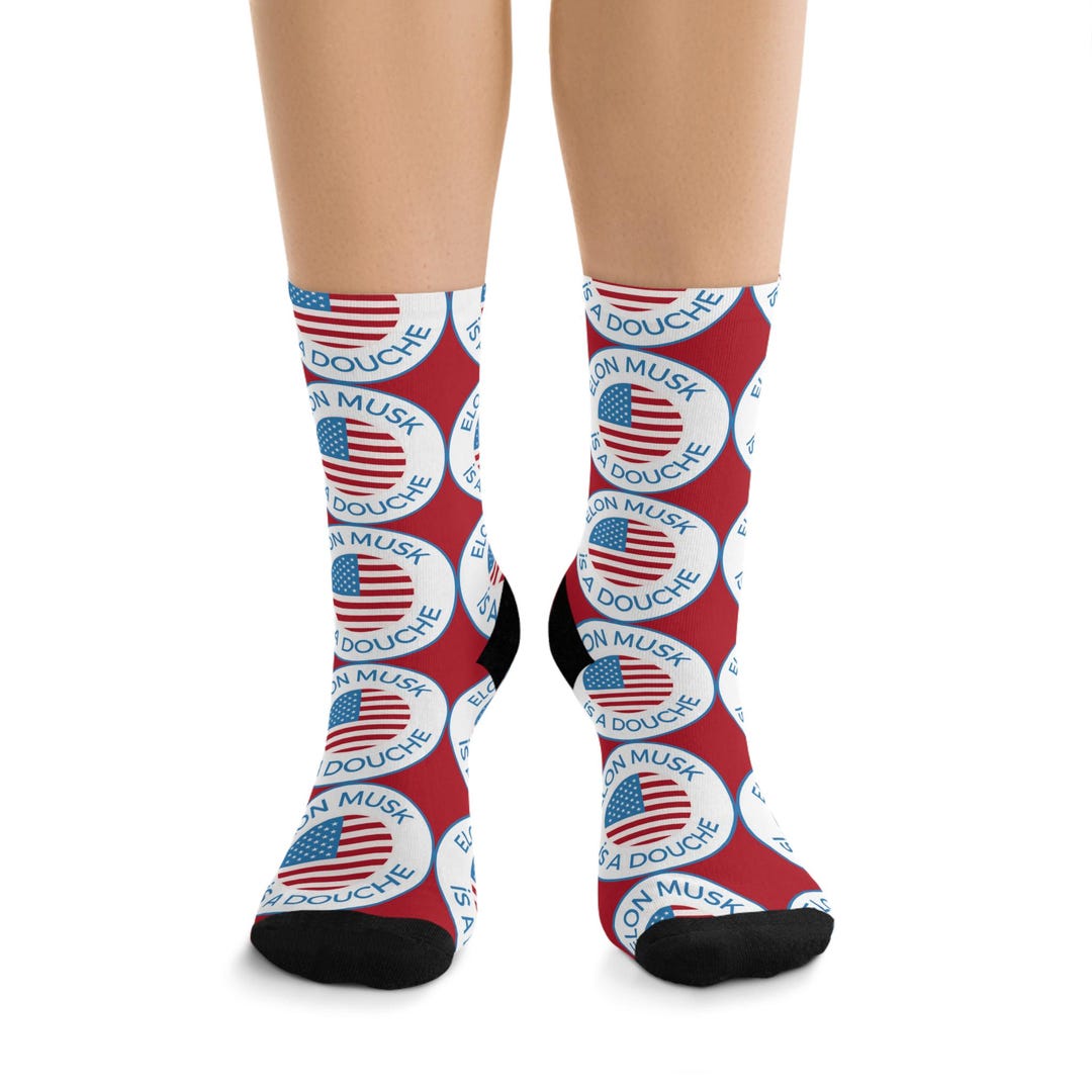 Elon is a Douche Recycled Poly Socks - Etsy