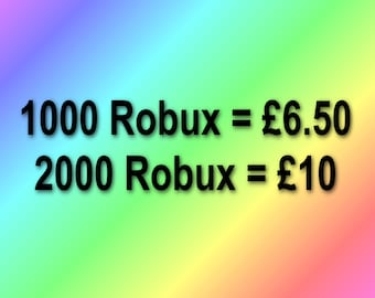 Robux - Etsy