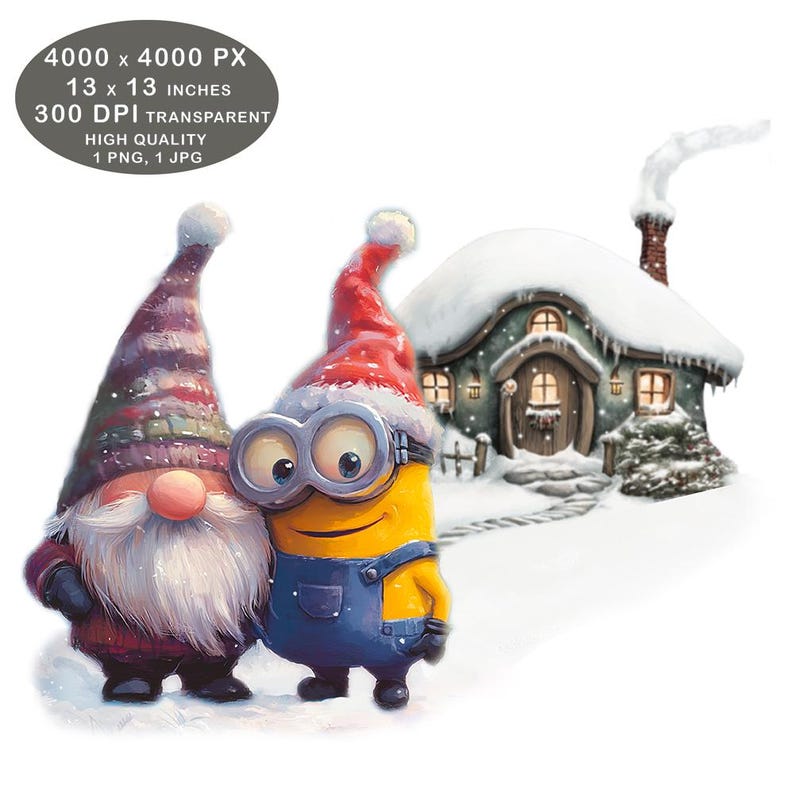 Clipart Bundle Funny Minions Christmas Digital Png,set Minion,santa ...