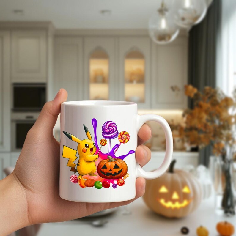 Pikachu Clipart Set Png, Pokemon Anime, Halloween Digital, Halloween ...