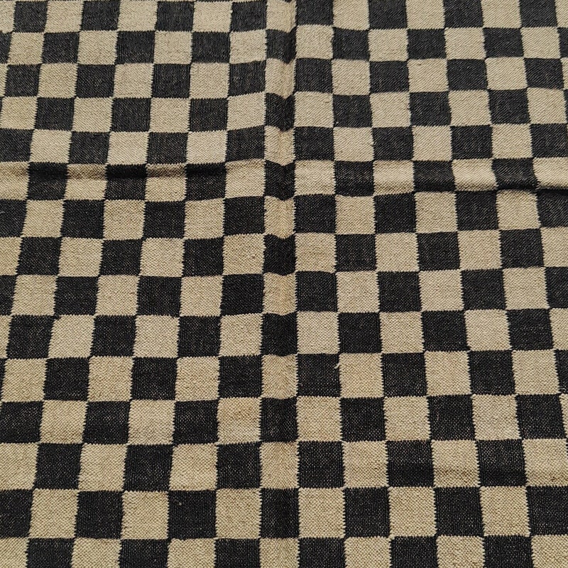 Checkered Rug Runner - Etsy