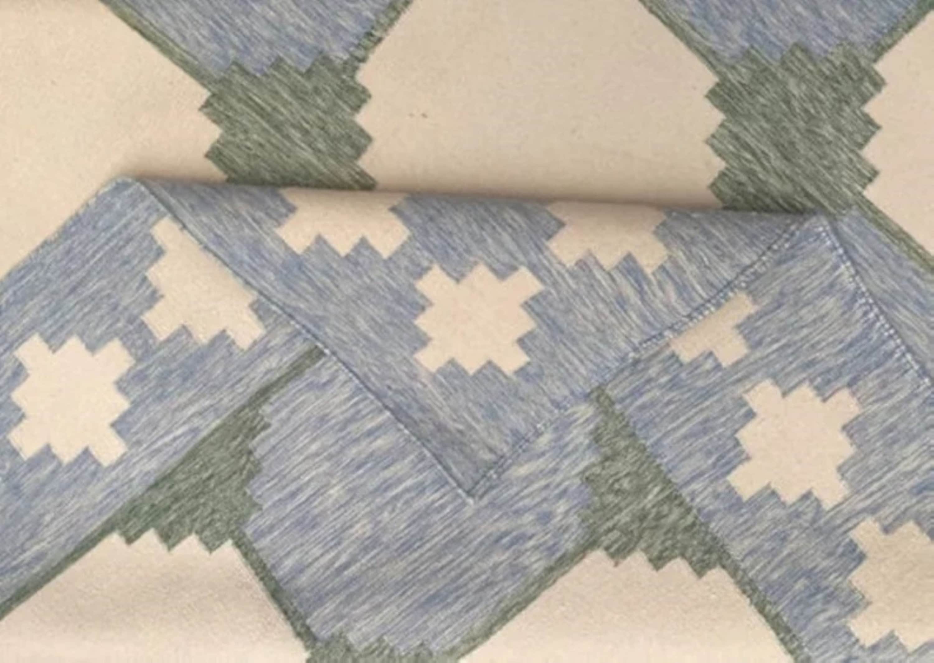 Handmade Flat Weave Rug, Custom Size Area Dhurrie,home & Living Room ...