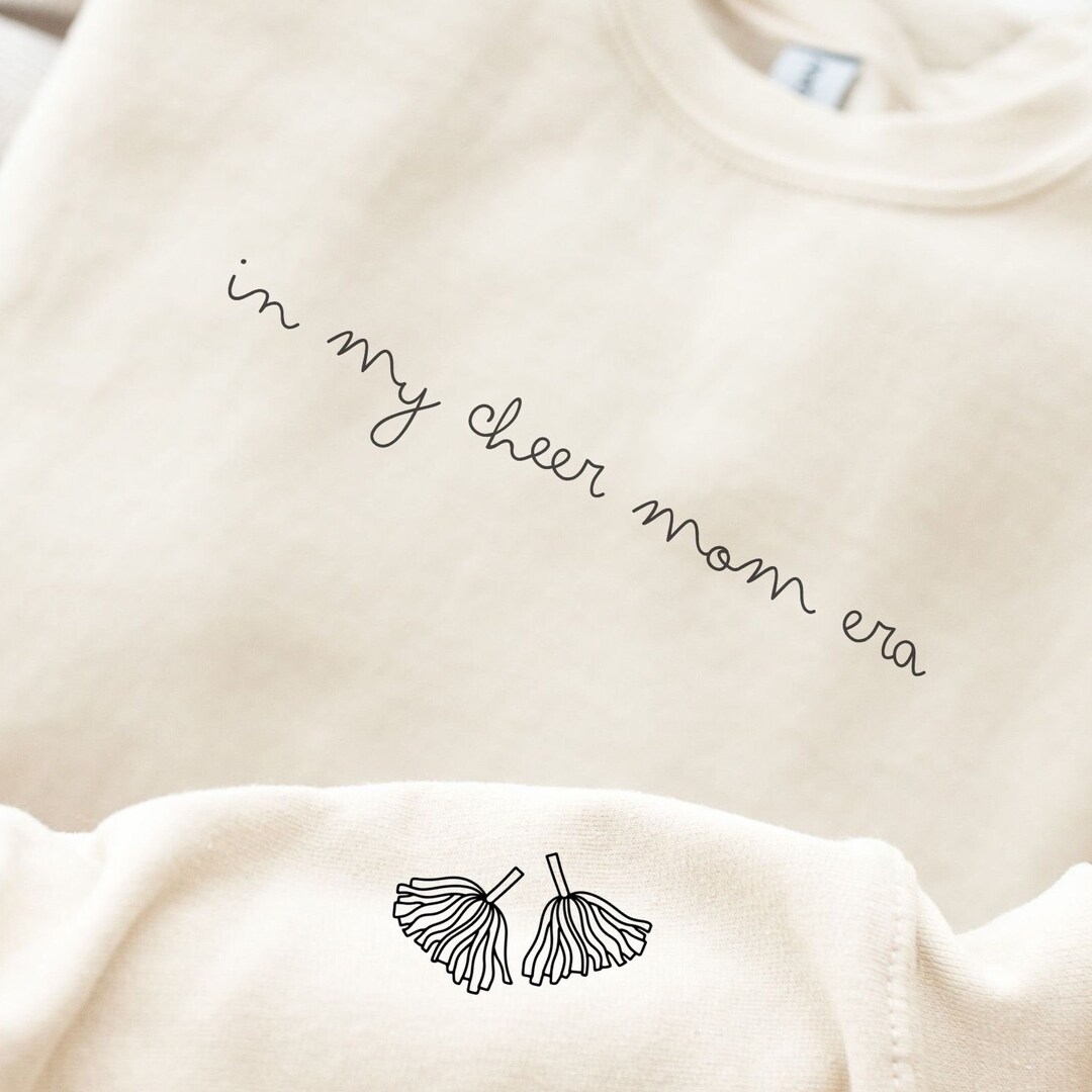 In My Cheer Mom Era, in My Cheer Era, Proud Cheer Mom Sweatshirt, Cheer ...
