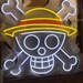 One Piece Neon Sign One Piece Skull Neon Sign Pirate Neon Sign Bedroom ...