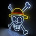 One Piece Neon Sign One Piece Skull Neon Sign Pirate Neon Sign Bedroom ...