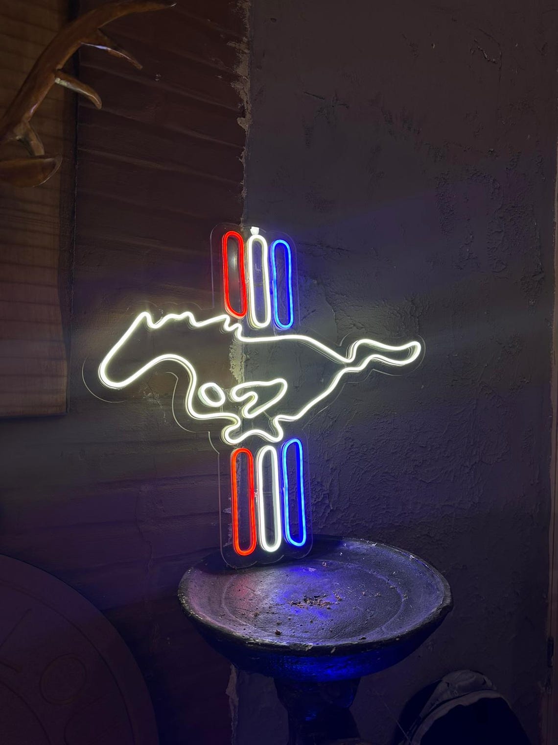 Mustang Neon Sign Custom Car Logo Neon Sign Personalized Gifts Neon ...