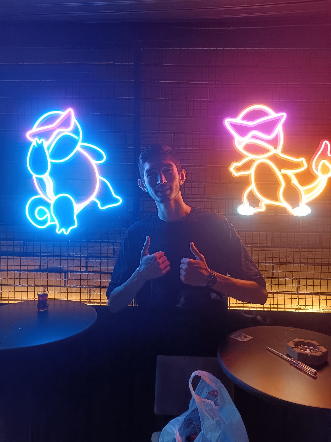 Neon Charmander Neon L Custom Neon Sign Wedding Signs Name Neon Sign ...