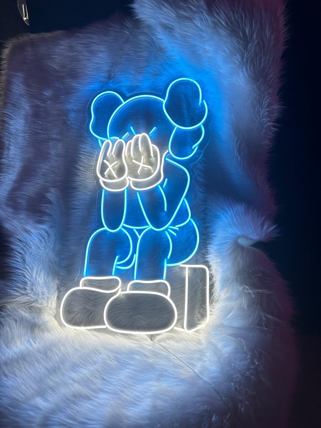 Kaws Companion Neon Sign Kaw Crying Neon LED Kaw Personalized Gifts ...