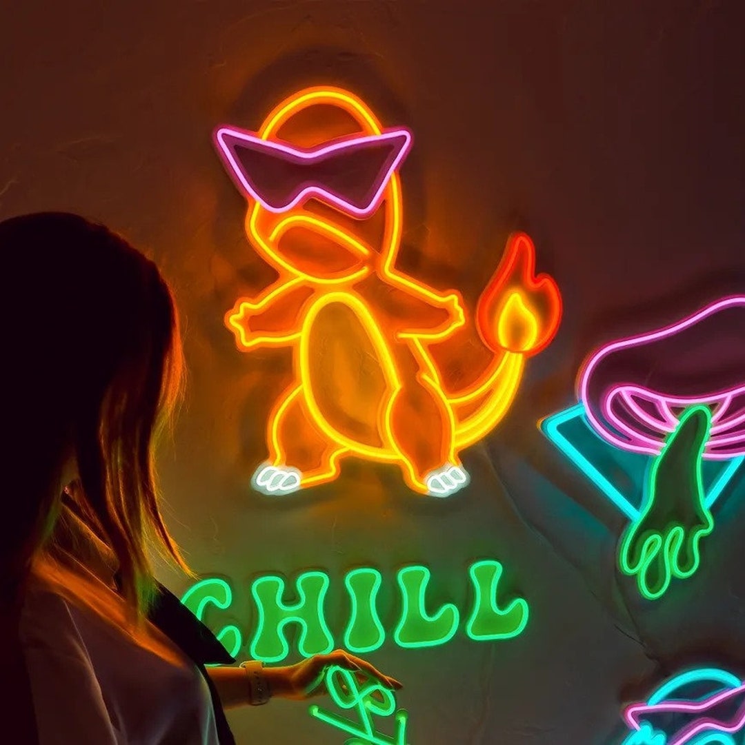 Neon Charmander Neon L Custom Neon Sign | Wedding Signs | Name Neon ...