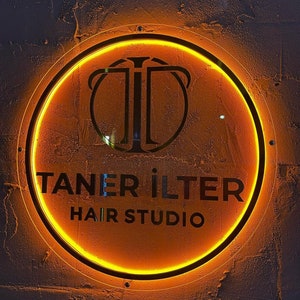 Personalized Sign With Laser Cut Neon Light - Etsy