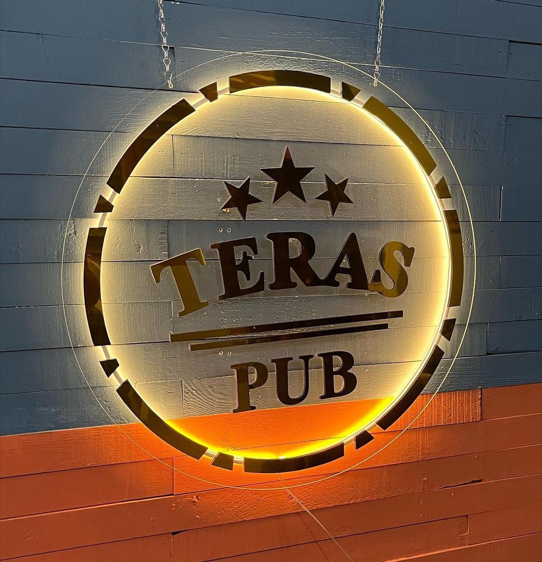 Personalized Sign With Laser Cut Neon Light - Etsy