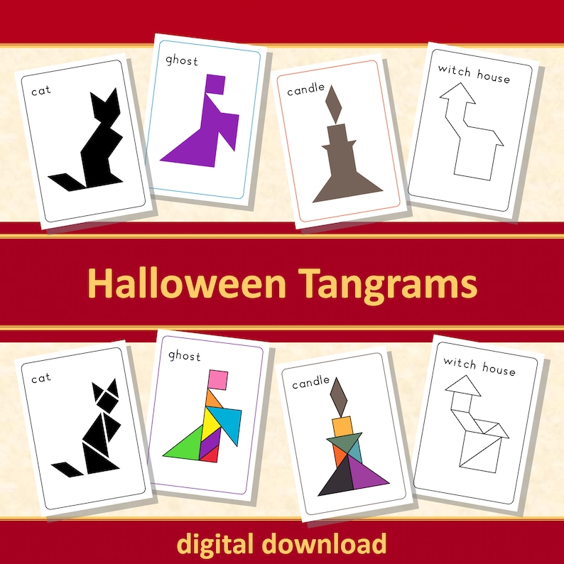 Tangram - Halloween - Etsy