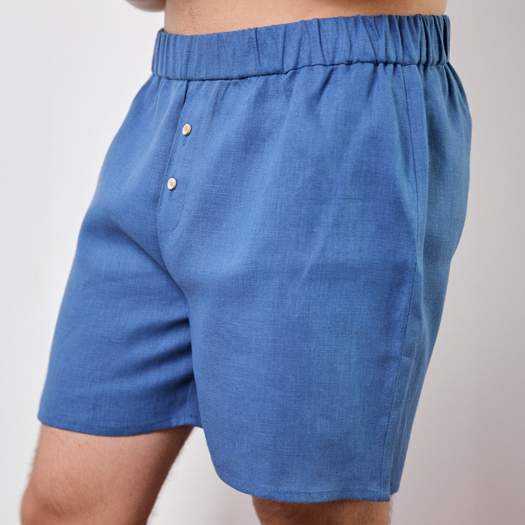 Men's Linen Underwear – Boxers and Sleep Shorts, Plus Sizes From XS to ...