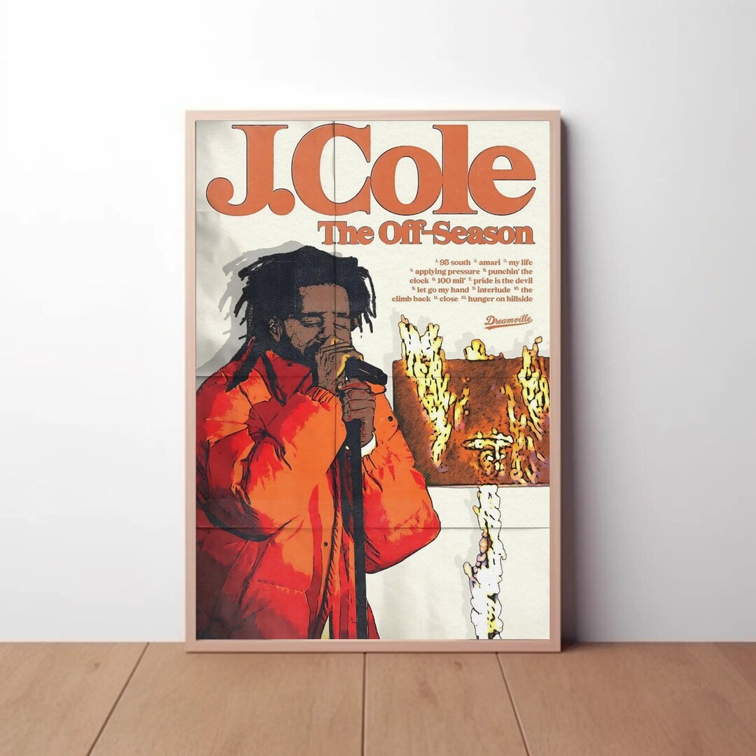 J Cole off Season Poster , J Cole Wall Art , Hip Hop Poster , Forest ...