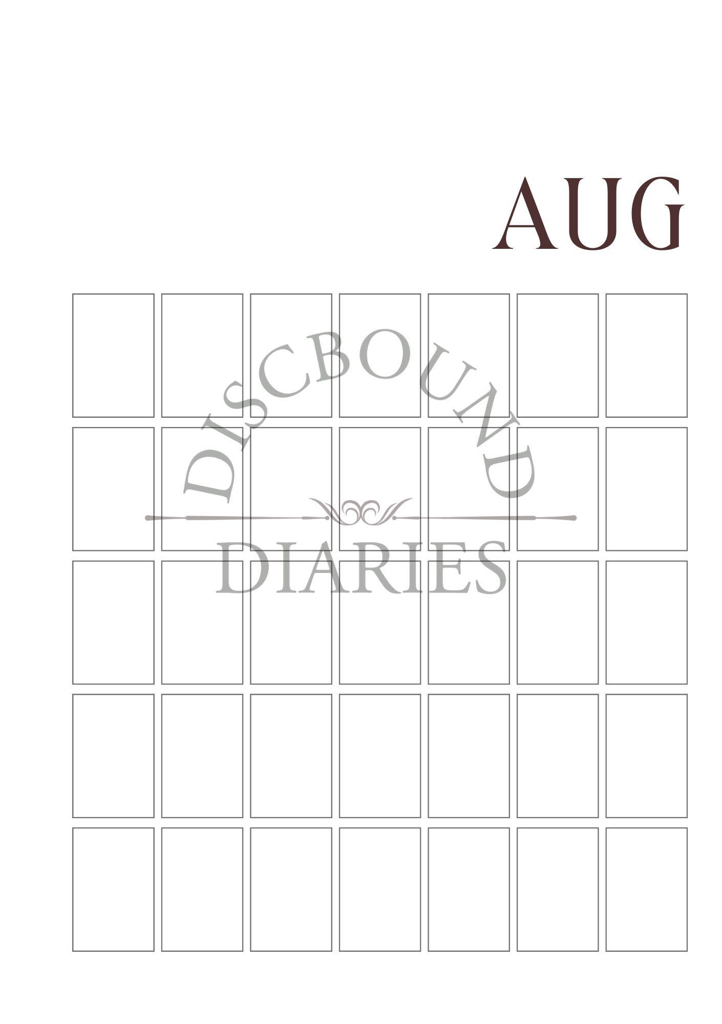 Classic HP One Page Month - Etsy