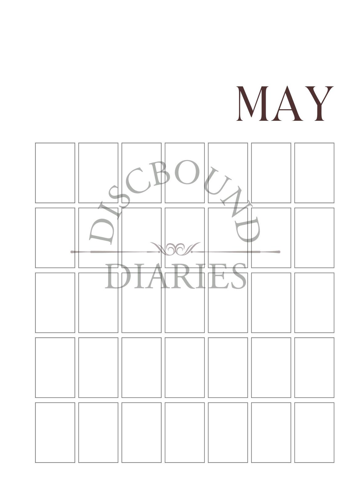 Classic HP One Page Month - Etsy
