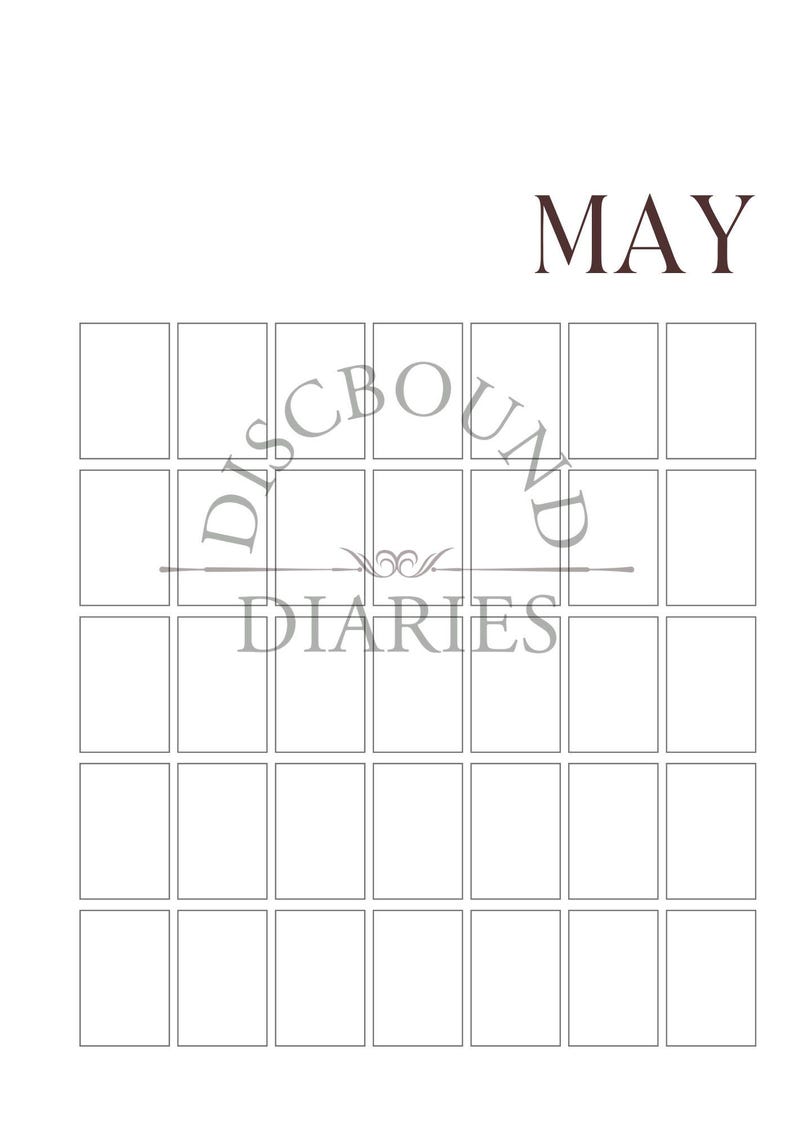 Classic HP One Page Month - Etsy