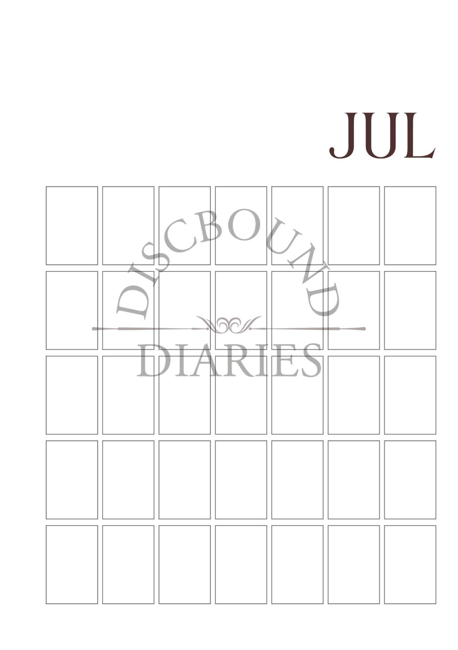 Classic HP One Page Month - Etsy