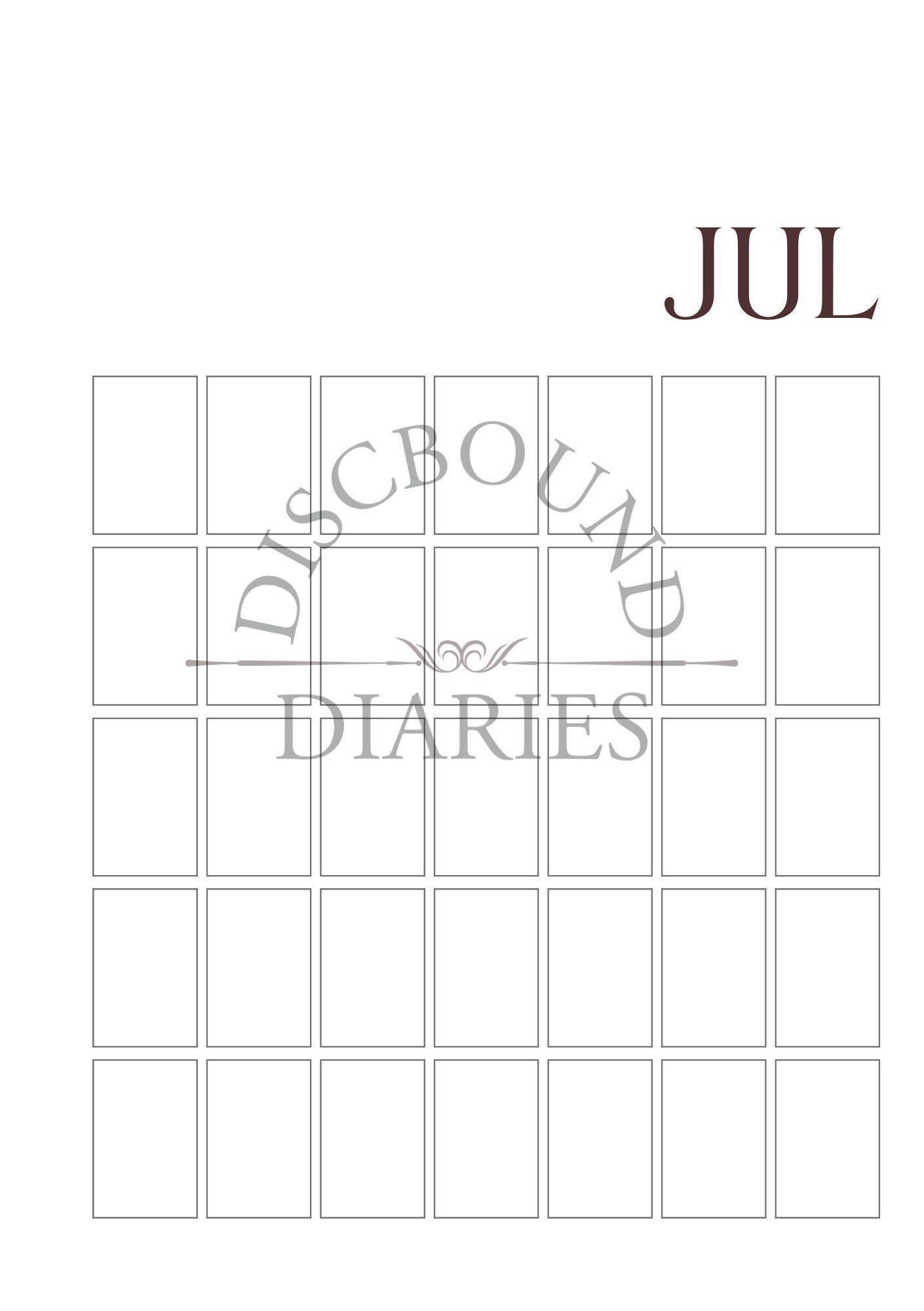 Classic HP One Page Month - Etsy