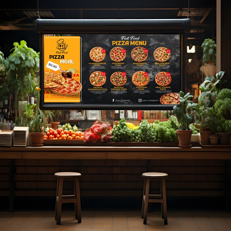 Animated Digital Download Tv Restaurant Menu Template, Catering Menu ...