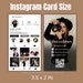 Photographer Instagram Business Card 2024, DIY Canva Business Card ...