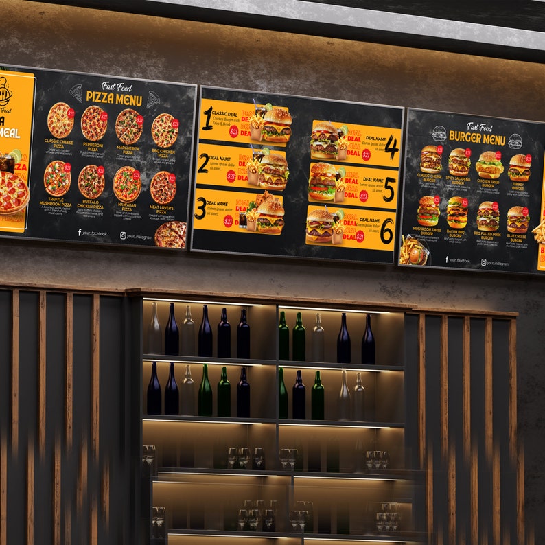 Animated Digital Download Tv Restaurant Menu Template, Catering Menu ...