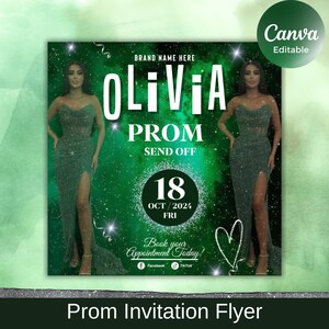 Prom Invitation, Prom Send off Flyer, Prom Invitation Flyer, Prom Flyer ...
