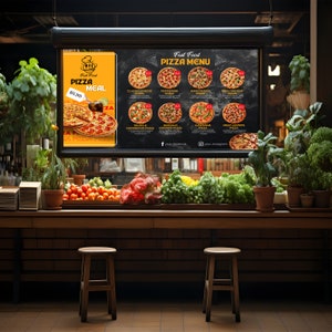 Digital Download Tv Restaurant Menu Bundle, Catering Menu, Restaurant ...