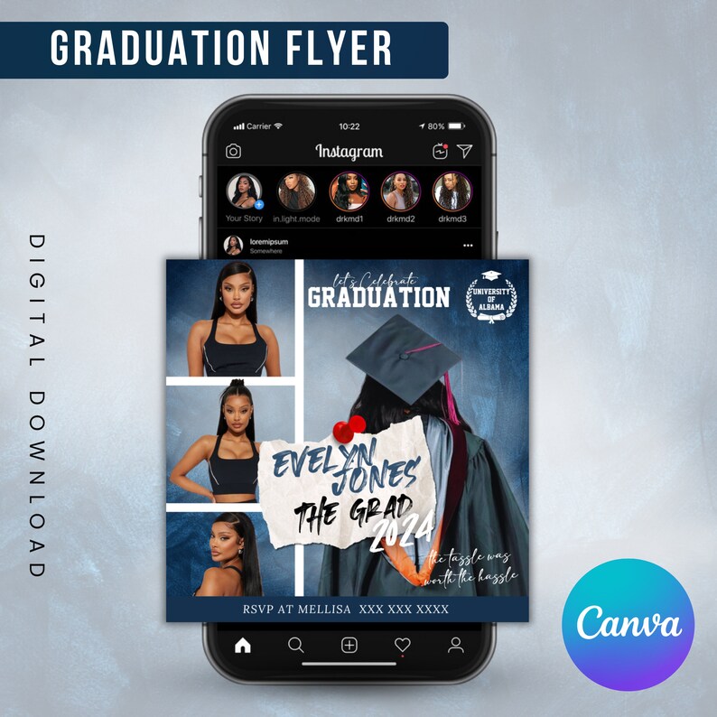 Graduation Flyer, 2024 Graduation Invites, Graduation Flyer Template ...