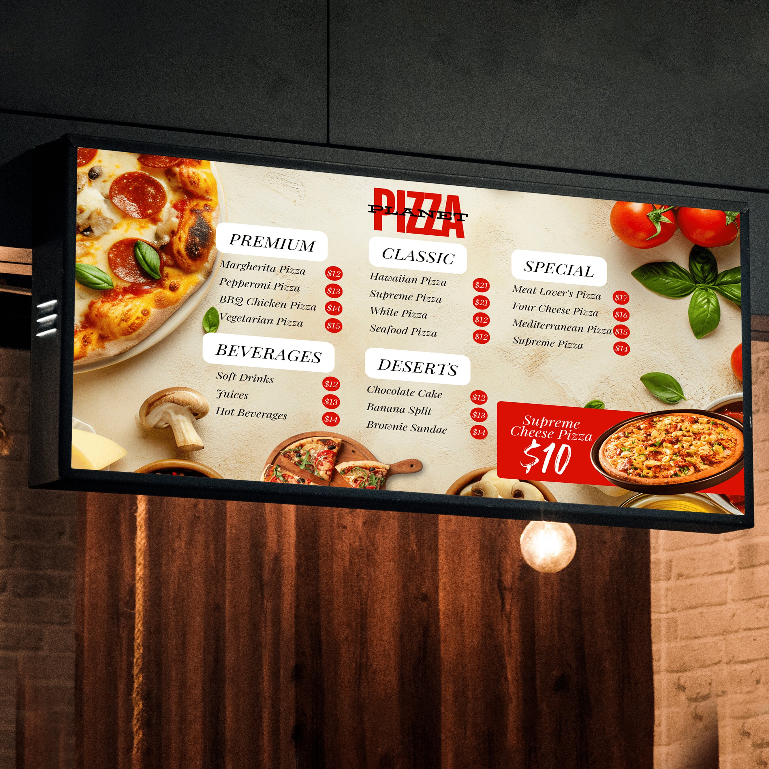 Digital Download Tv Restaurant Menu Template, Catering Menu, Restaurant ...