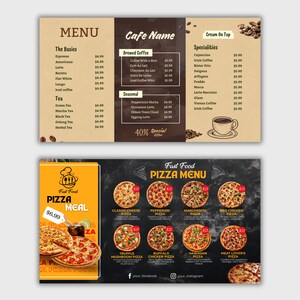 Digital Download Tv Restaurant Menu Bundle, Catering Menu, Restaurant ...