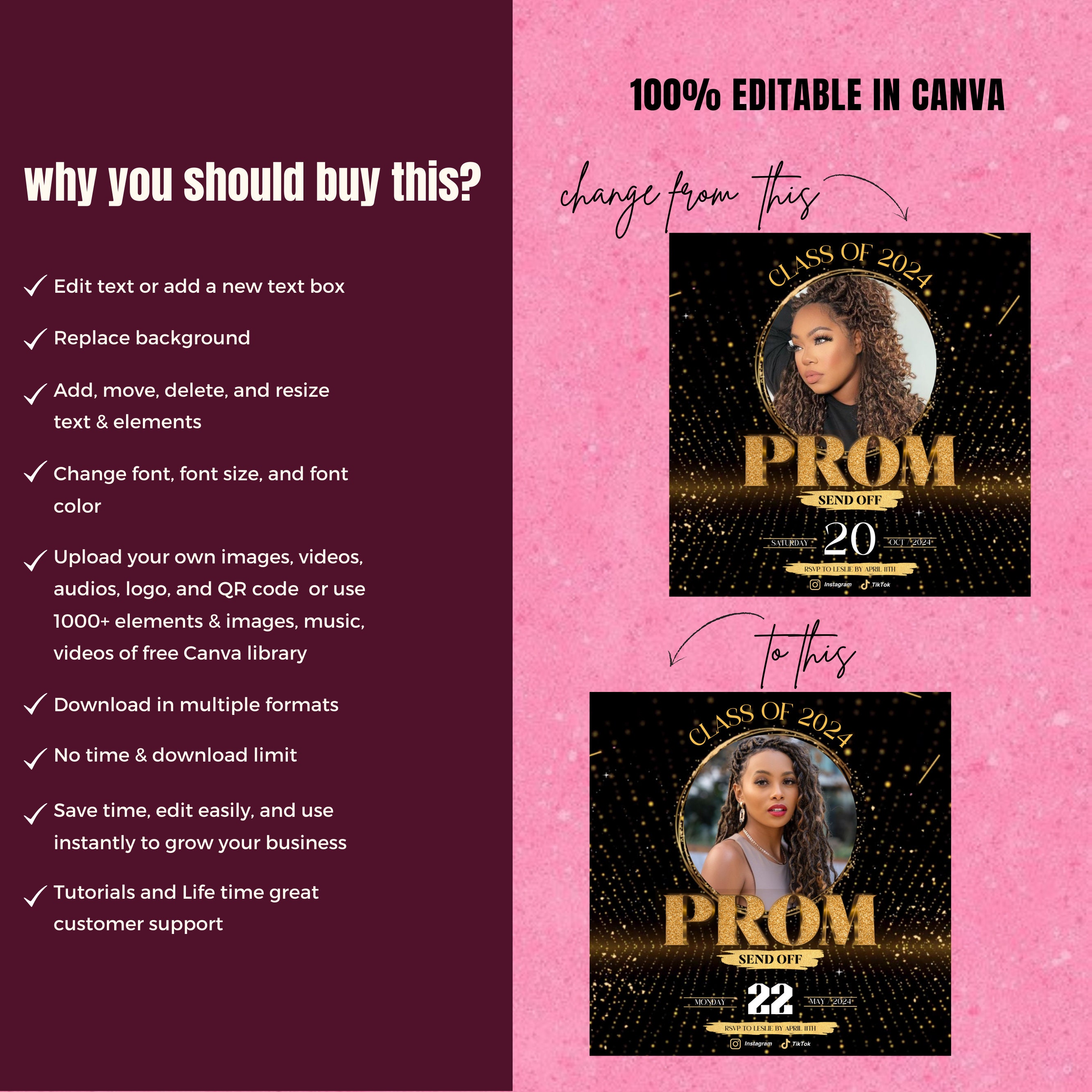 Prom Animated Invitation, Prom Send off Invitation, Prom Video ...