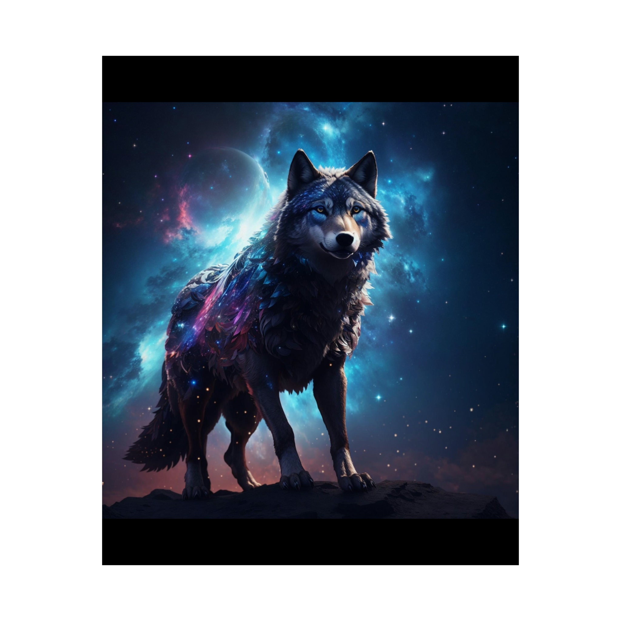 Lone Wolf Matte Vertical Posters - Etsy