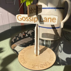 Funny Kibitz and Gossip Sign - Etsy