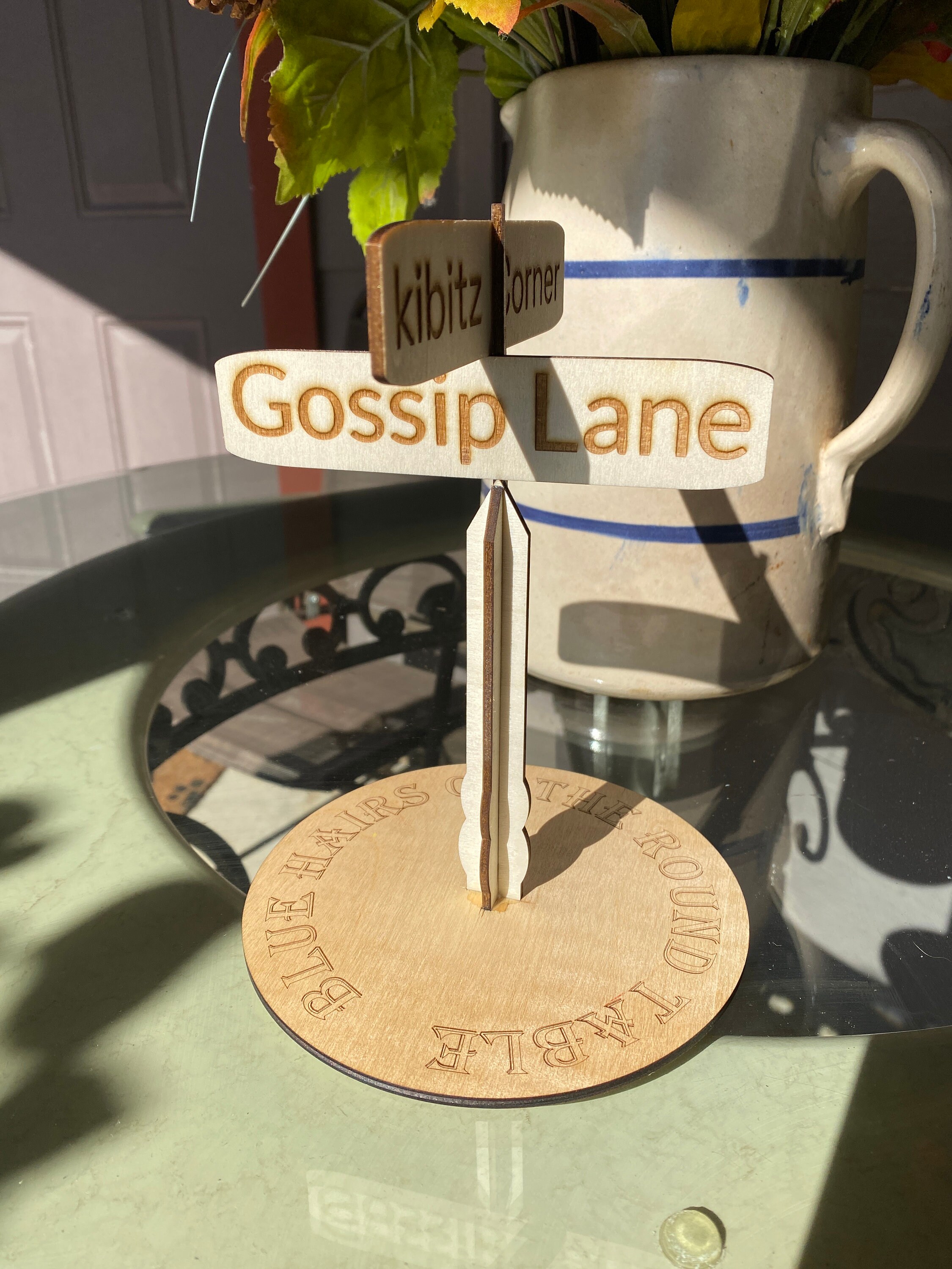 Funny Kibitz and Gossip Sign - Etsy