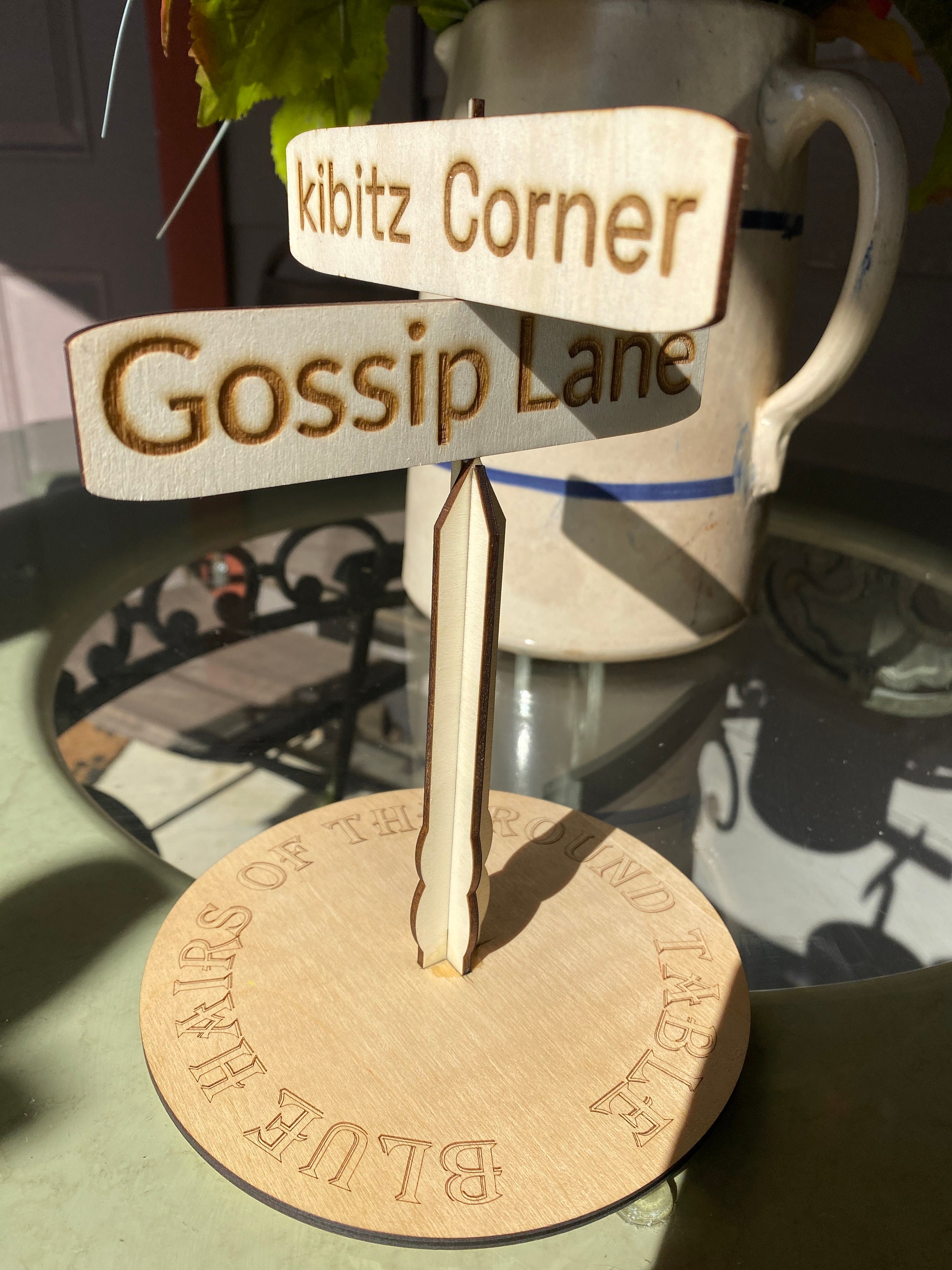 Funny Kibitz and Gossip Sign - Etsy