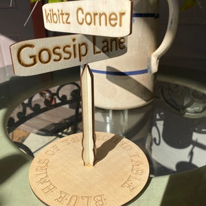 Funny Kibitz and Gossip Sign - Etsy